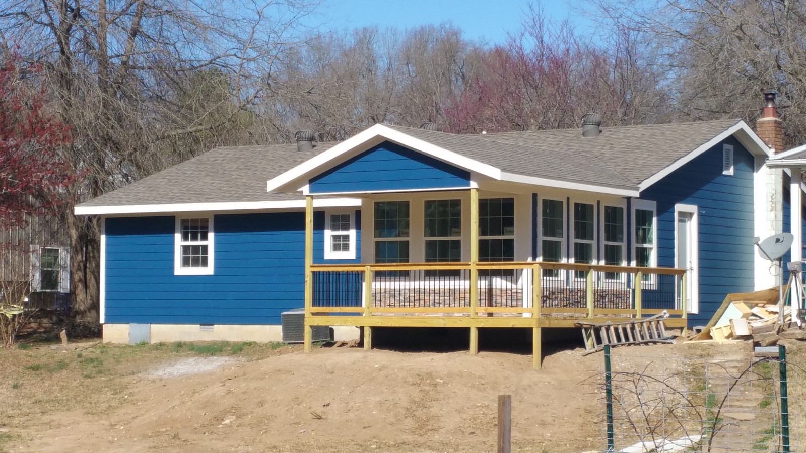 We added this room addition onto an existing house